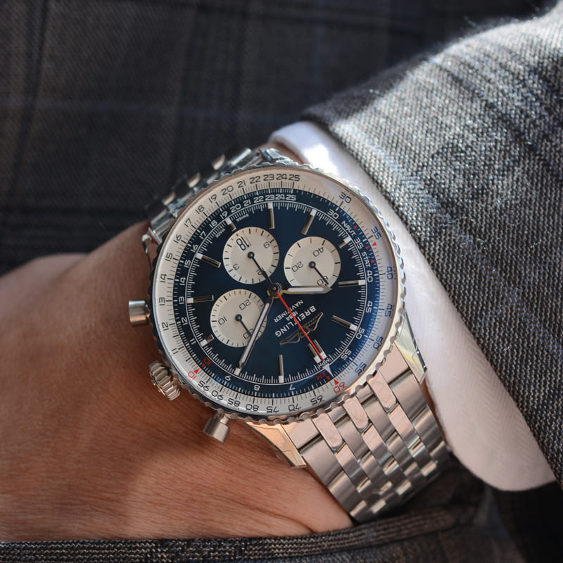 ブライトリング(BREITLING) ナビタイマーB01クロノグラフ46 | プリベ石川 松山 | ブランド腕時計の正規販売店紹介サイトGressive/グレッシブ